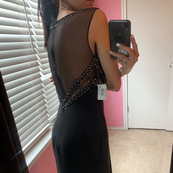 JS Collections | Dresses | Js Boutique Black Beaded Formal Prom Pageant ...